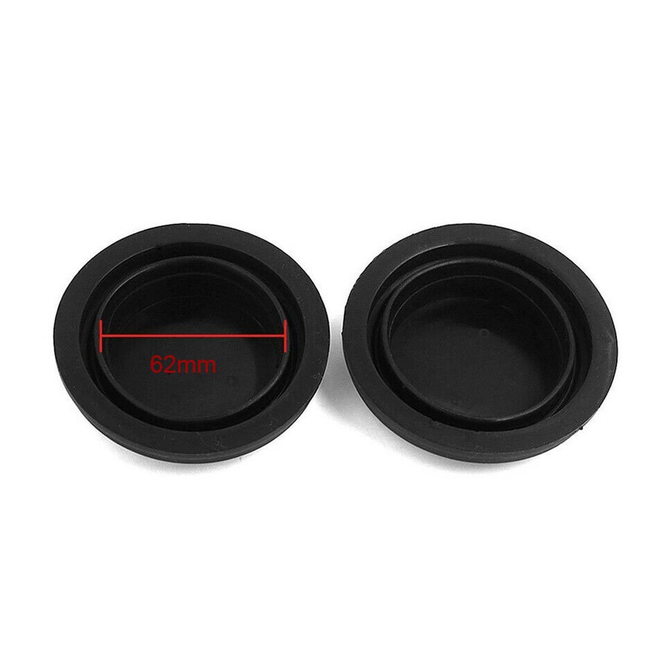 2Pcs Car Headlight Dusts Cover Rubber Housing Kit Fit for HID LED Bulb ...