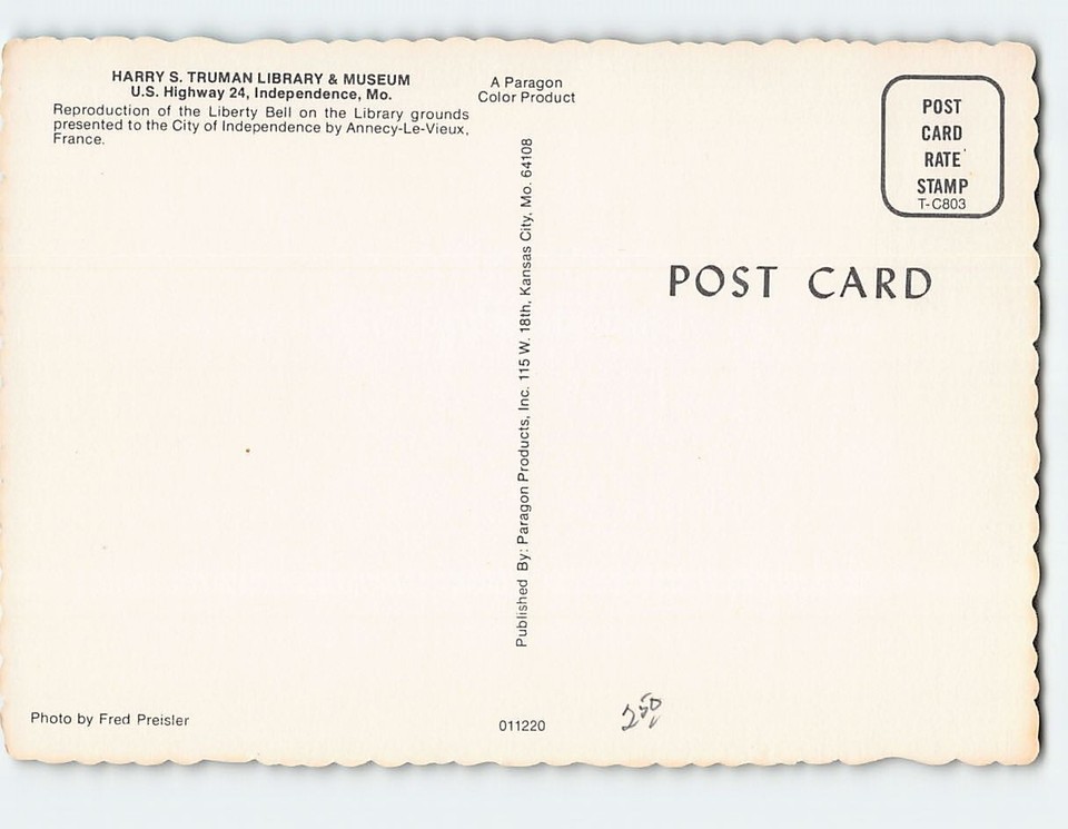 Postcard Harry S. Truman Library & Museum Independence Missouri USA | eBay