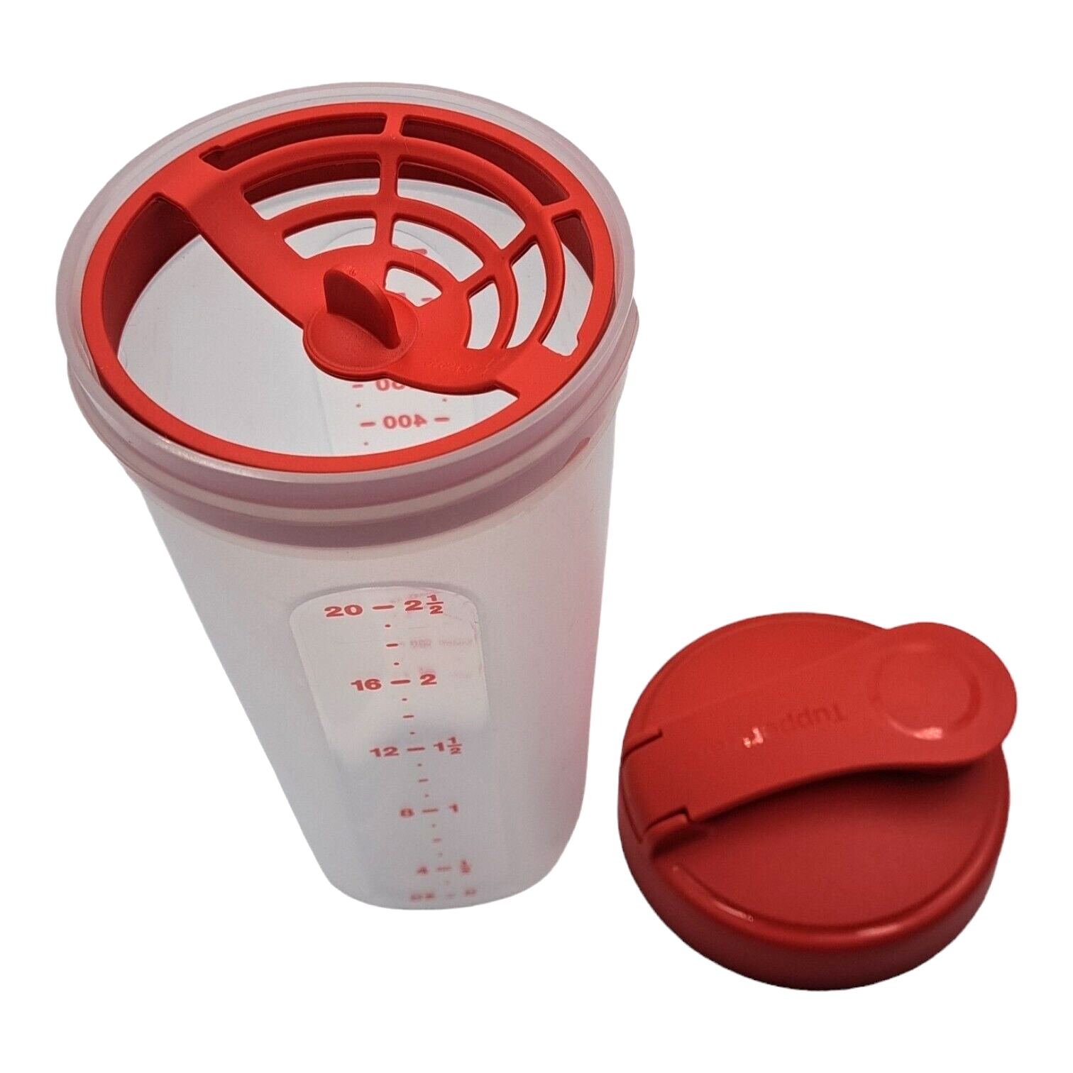 Tupperware Quick Shake 20 oz Drink or Gravy Shaker Flip Top Lid and ...