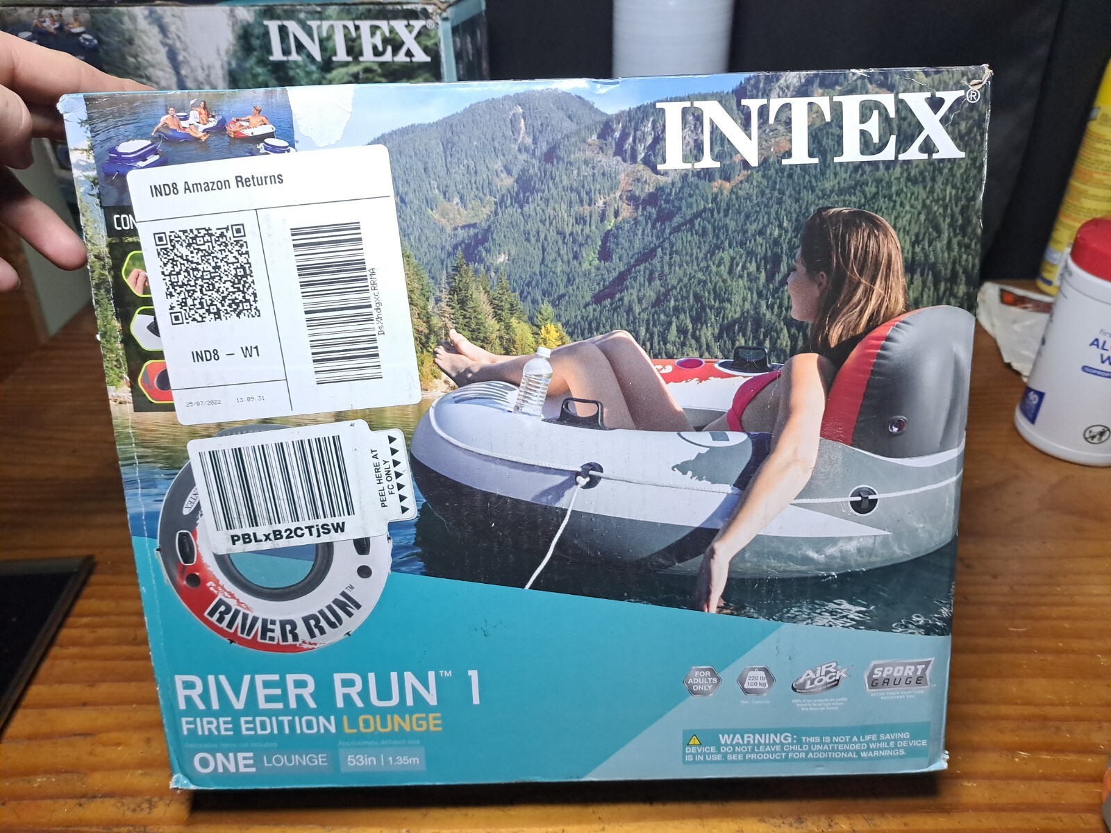 Intex River Run 1 53 inch Floating Water Tube Lake Raft - 6 Pack for ...