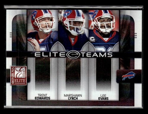 2008 Donruss Elite Trent Edwards / Marshawn Lynch / Lee Evans #/800 | eBay