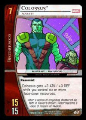 VS System: Colossus, Acolyte [Played] Marvel X-Men TCG CCG Classic ...