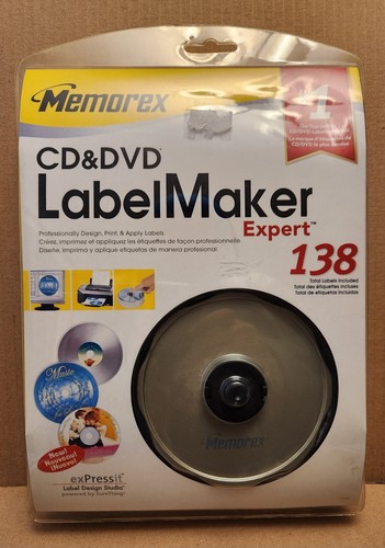 Memorex CD & DVD Label Maker Expert 138 Labels & Software 34707039476| eBay