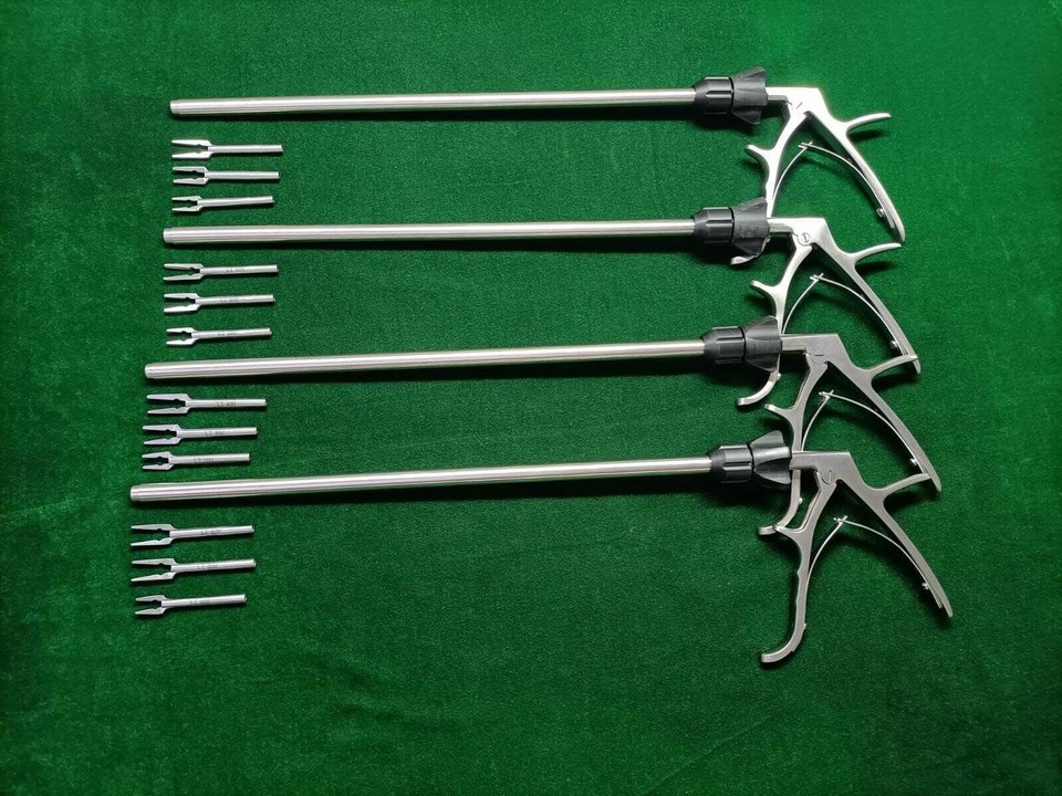 4pc Clip Applicator 10mmx330mm Reusable Laparoscopic Surgical ...