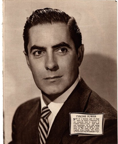 FLM28 PICTURE 10x8" TYRONE POWER | eBay UK