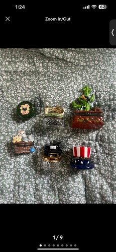 Trinket box Set Of 6 With Trinkets Inside | eBay