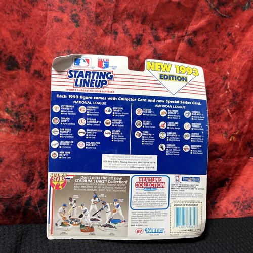 1993 STARTING LINEUP 68034 JUAN GONZALEZ TEXAS RANGERS in Protective ...