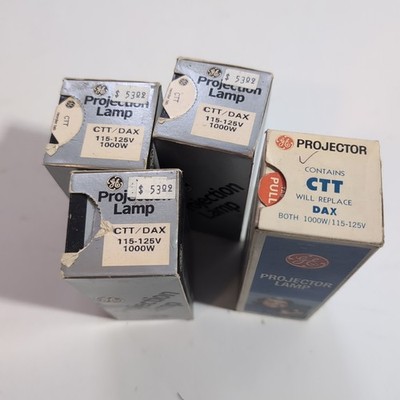CTT / DAX Projector Lamp 115-125V 1000W GE Lot 4 NOS | eBay
