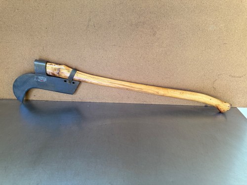 Vintage brush axe bill hook with handle #2139 | eBay