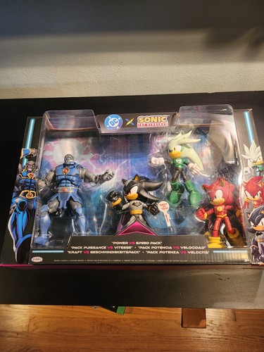DC x Sonic the Hedgehog 5" Action Figure Multipack Power vs Speed | eBay