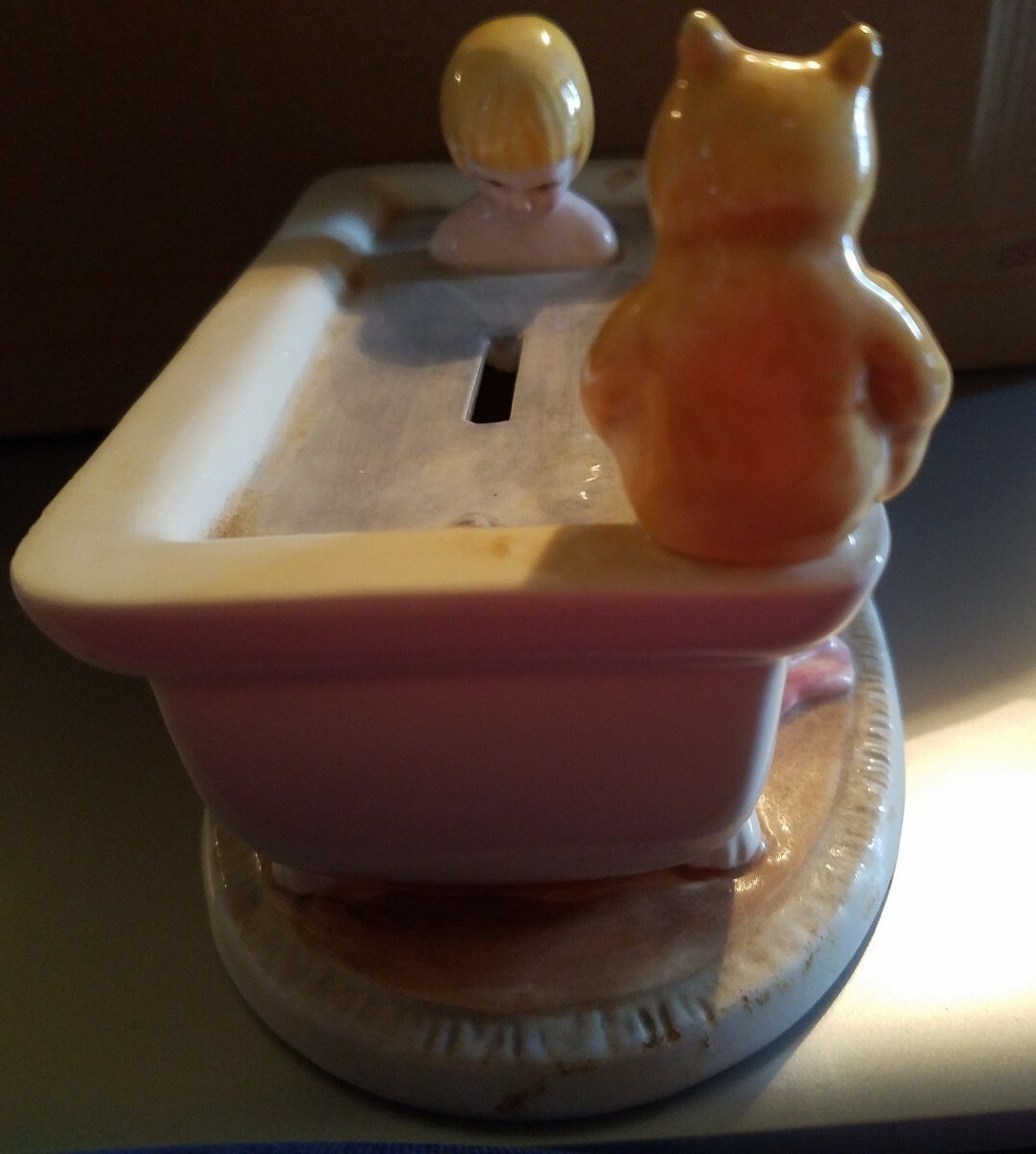 Winnie the Pooh Ceramic Bank Classic Christopher Robin Bath Tub ...