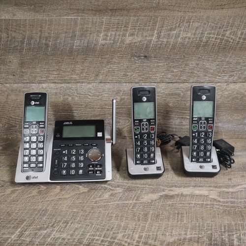 AT&T CL83213 Cordless Phone Answering System 2 Handsets Caller ID DECT6 ...