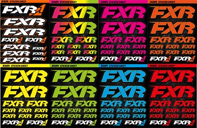 2 FXR STICKER SHEET SNOWMOBILE TRUCK DECALS POLARIS SKIDOO CANAM ARTIC ...
