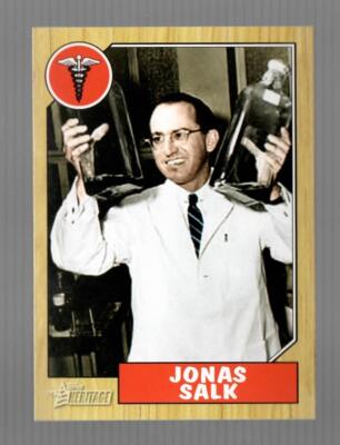 2009 Topps American Heritage Heroes Jonas Salk #61 Near Mint or Better ...