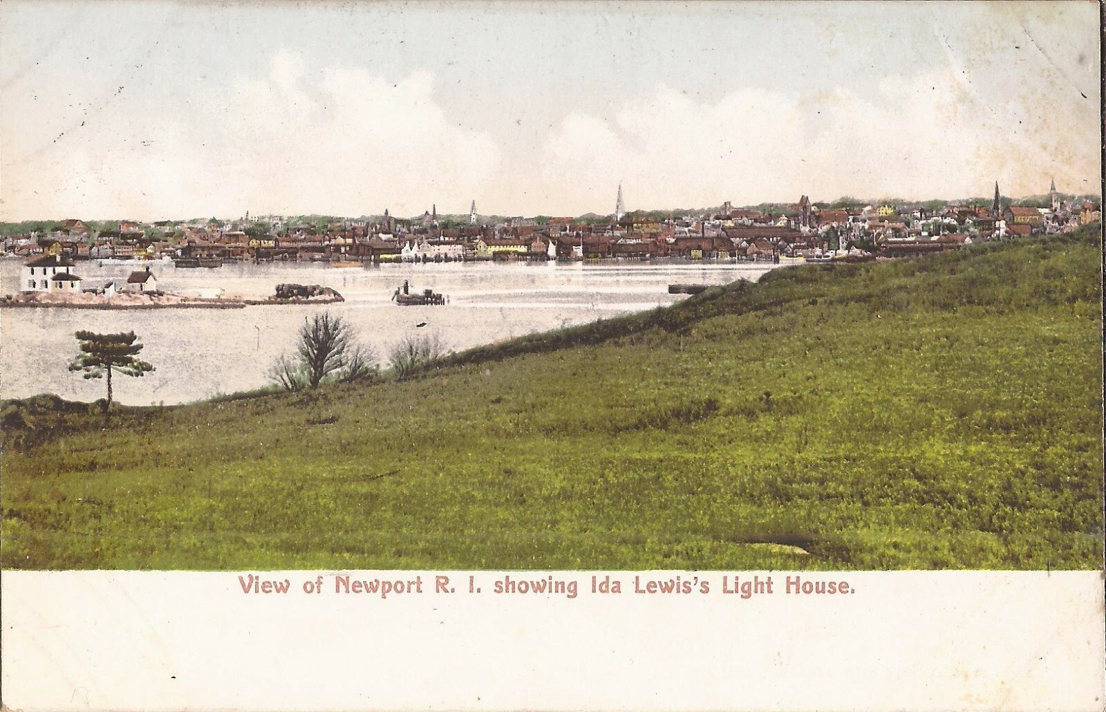 Newport, RHODE ISLAND - Showing Ida Lewis Light House | eBay