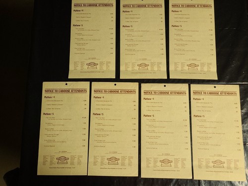Victoria Station Restaurant Vintage Menu Lot Of 7 | eBay