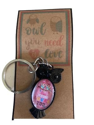 Love Pun - Guess Whooo Loves You - Owl Shaped Key Ring Keyring Keychain ...