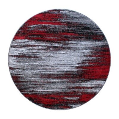 Flash Furniture Rylan 5X5 Round Abstract Rug, Red - ACD-RGTRZ863-55-RD ...