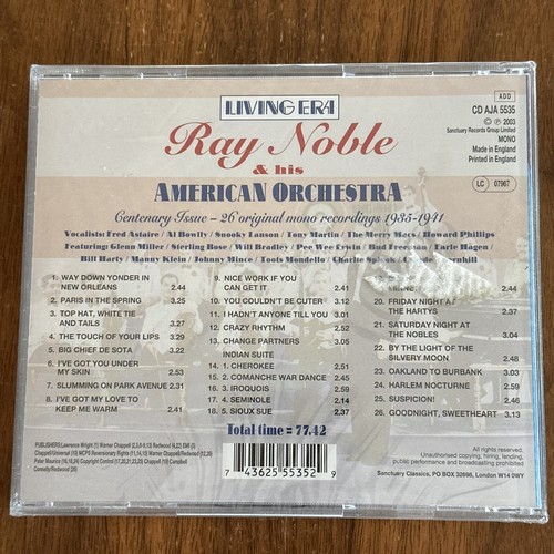 Ray Noble & His American Orchestra by Ray Noble (CD, Dec-2003, ASV ...
