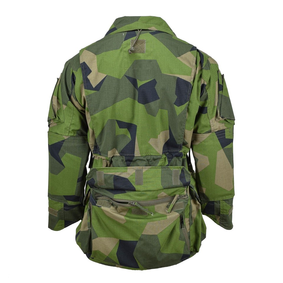 TACGEAR Swedish Military style ripstop commando smock jacket splinter ...