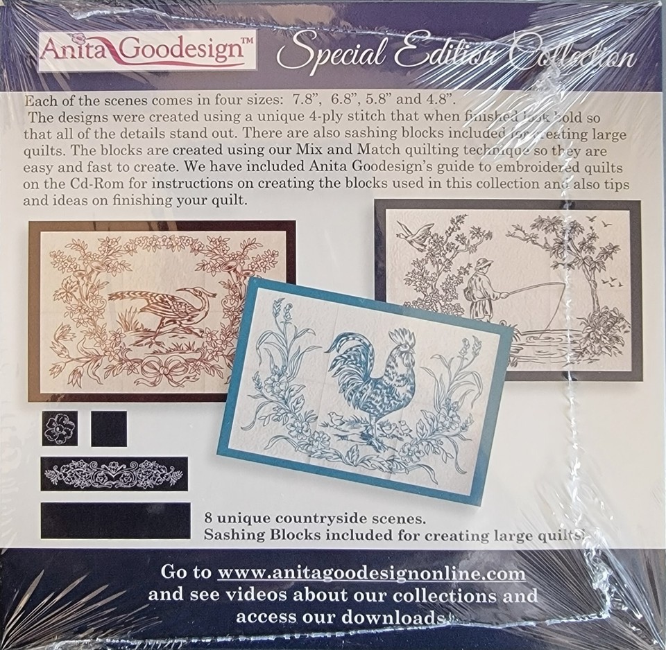 Anita Goodesign Embroidery Designs - Special, Premium and Collection | eBay
