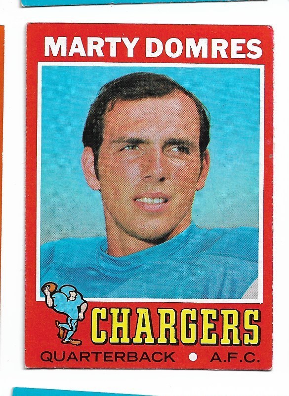 1971 TOPPS FB #66 MARTY DOMRES/CHARGERS EX/MT | eBay