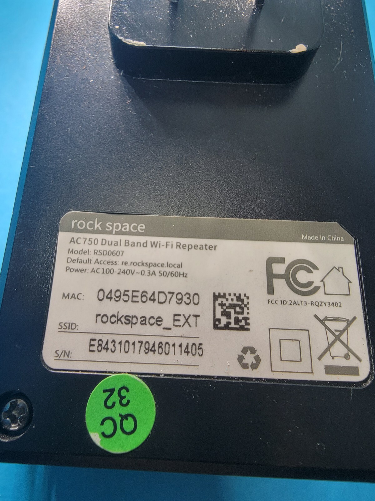 Rock Space AC 750 Dual Band Wifi Repeater Home Range Extender RSD0607 ...