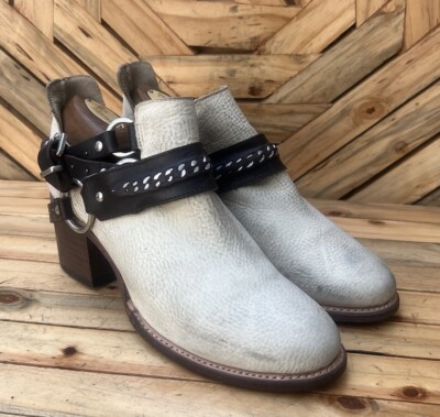 Freebird by Steven COLTON Ankle Cream Leather Boots Size 9 | eBay