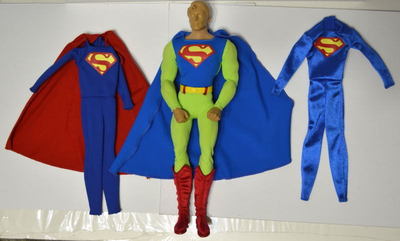 Rare SUPERMAN PROTOTYPE 12" Action Figure 3 COSTUMES Mattel 2010 NEVER ...