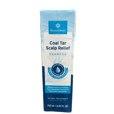 Roycederm Coal Tar Extract Scalp Relief Shampoo 8.45 Oz For Dandruff ...