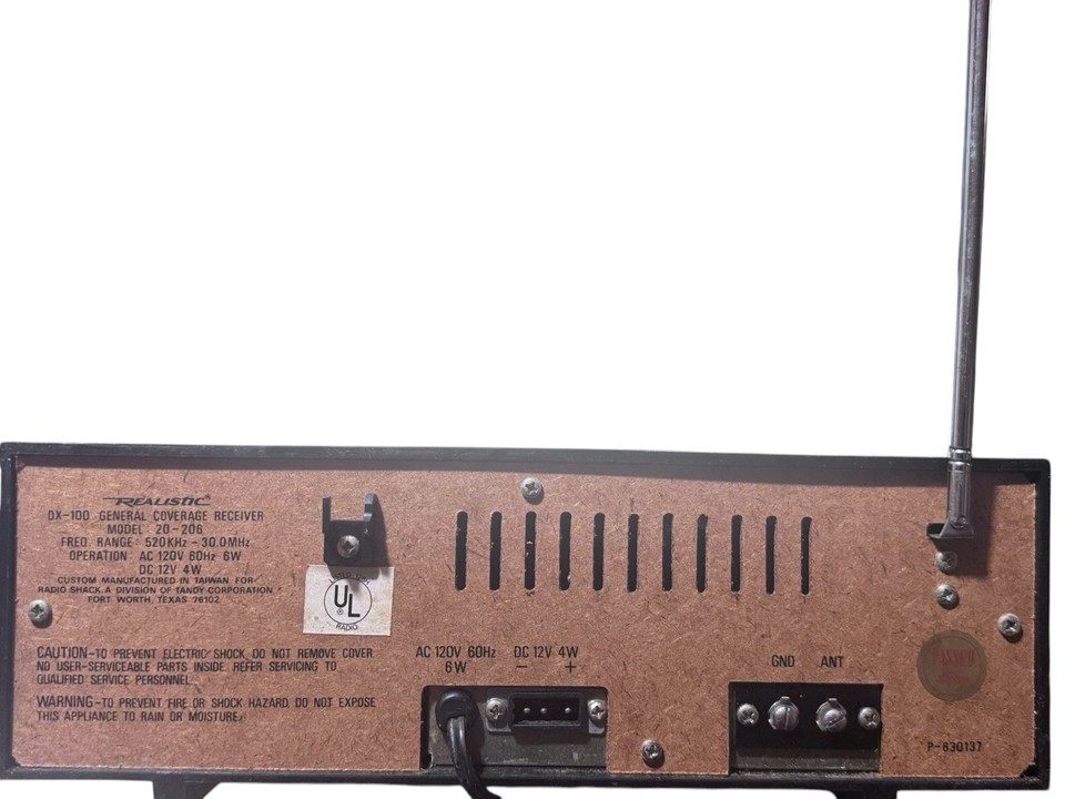 Realistic DX-100 Short Wave Radio General Coverage Receiver | eBay