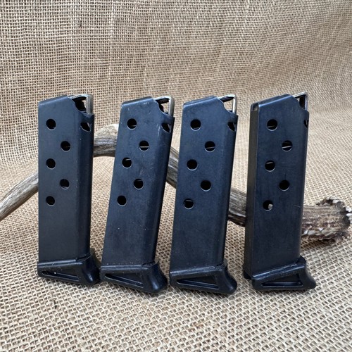 Walther PPK Magazine, Pinky Rest .380 ACP 6 Round, Mec-Gar - Lot of 4 ...