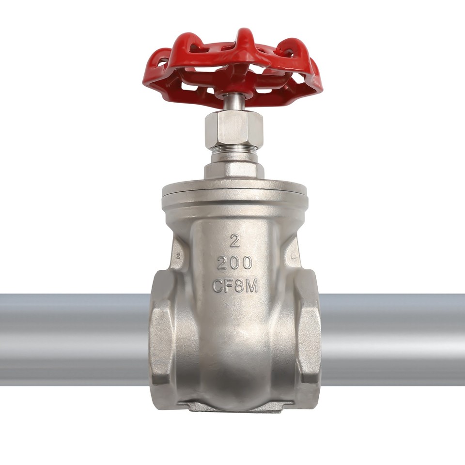 1.85in 304 Stainless Steel Valve Cut-off Gate Valve Manual One-way Gate ...