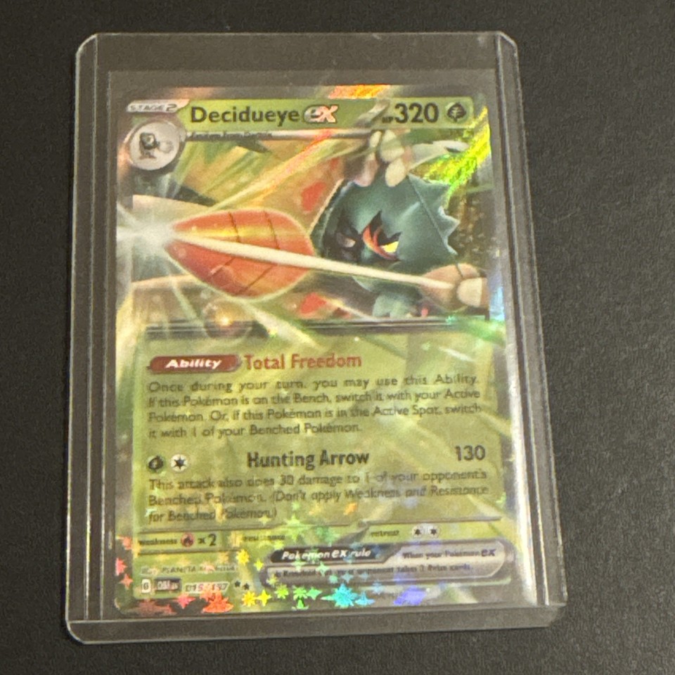 Decidueye EX - 015/197 - Obsidian Flames - Double Rare - Pokémon TCG ...