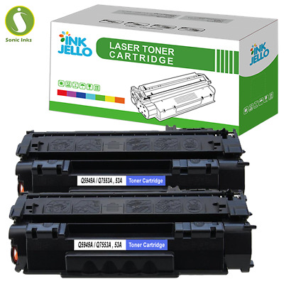 2 Toner Cartridge 53A Q7553A For HP LaserJet P2015d P2015dn P2015dtn ...