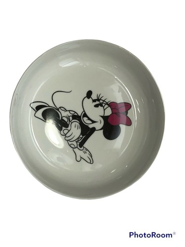 New Disney Minnie Mouse Polka Dot Bow Dinner Bowl Kitchenware ...
