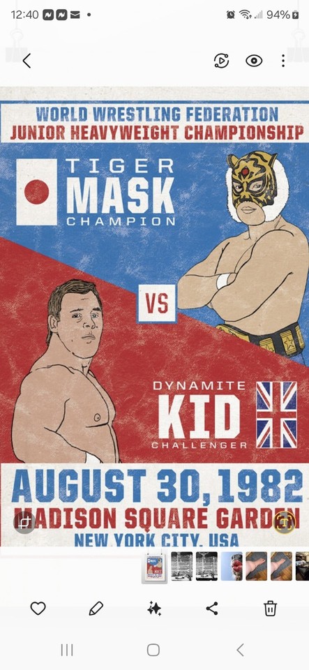 MSG 8/30/82 Tiger Mask/Dynamite Kid Morales/Snuka Backlund/Rose Andre ...
