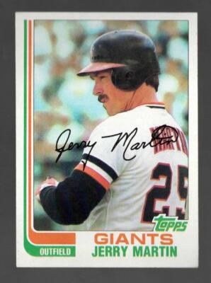 1982 Topps Jerry Martin San Francisco Giants #722 Excellent | eBay