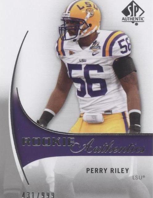 2010 SP Authentic - Rookie Authentics Perry Riley #213 /999 (RC) for ...