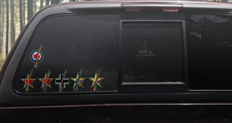 CANADIAN World War 2 RED ENSIGN Vinyl Decal Sticker | eBay