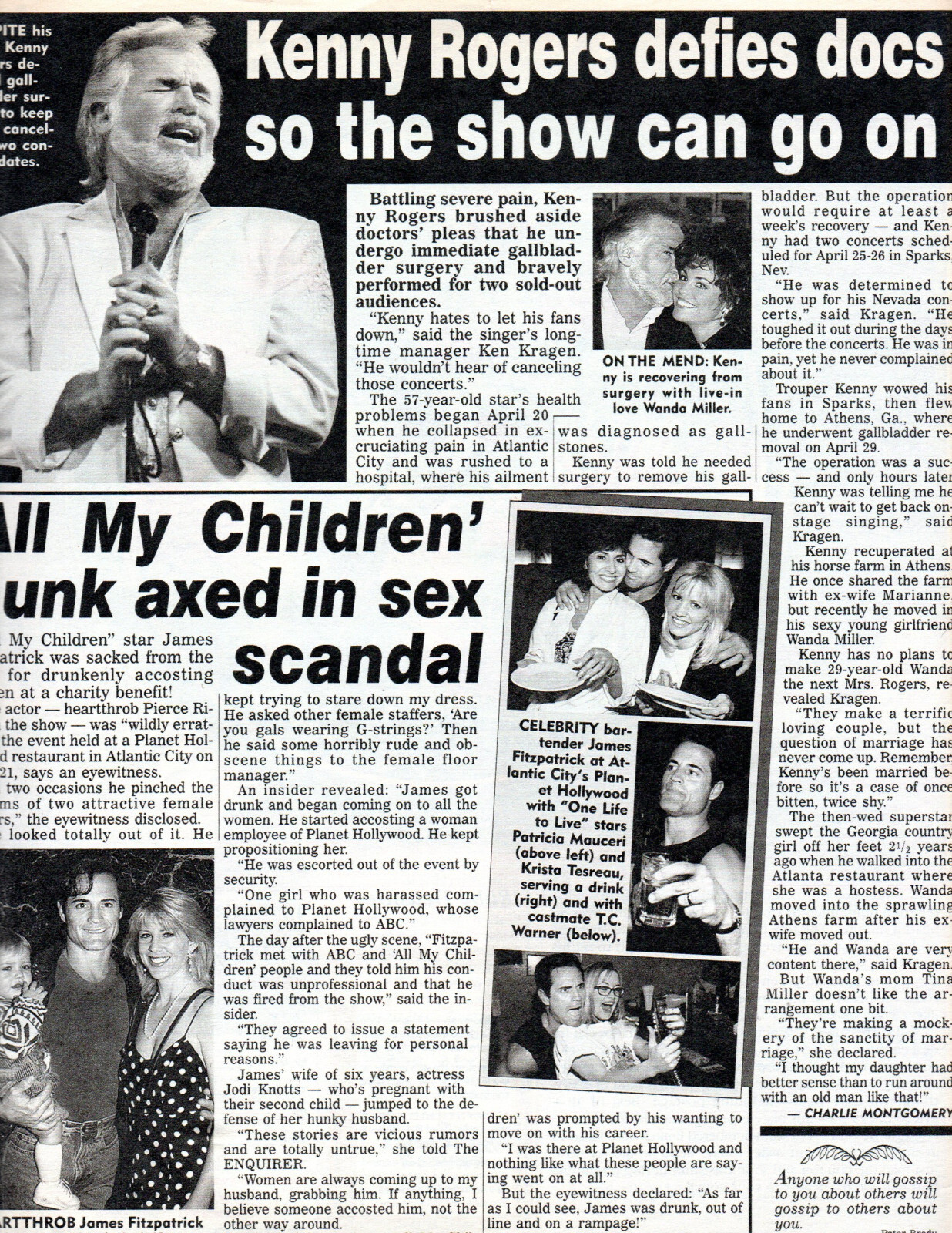 NATIONAL ENQUIRER Magazine May 14 1996 Oprah Winfrey Margot Kidder ...