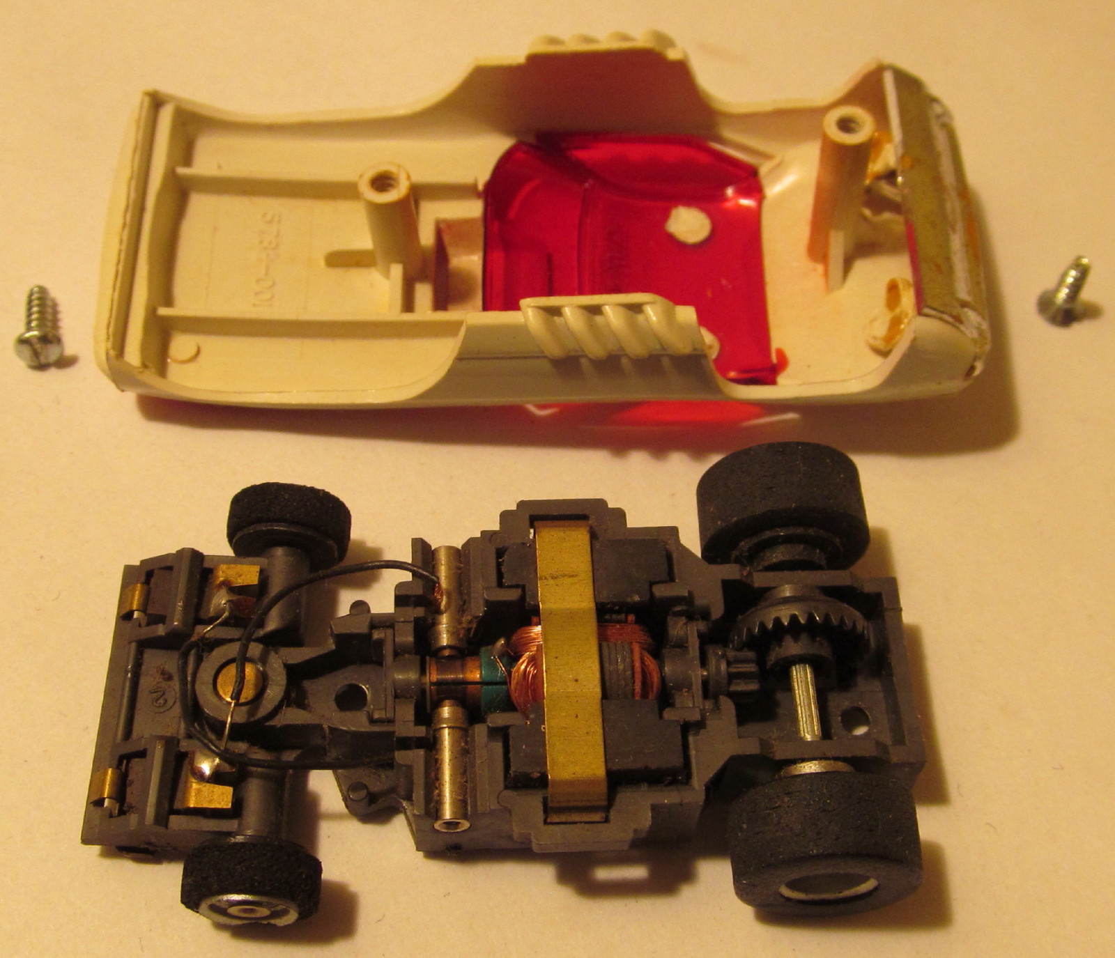 AFX Flamin Cuda Funny Car Magna Steer Slotless Car Screecher #5784 | eBay