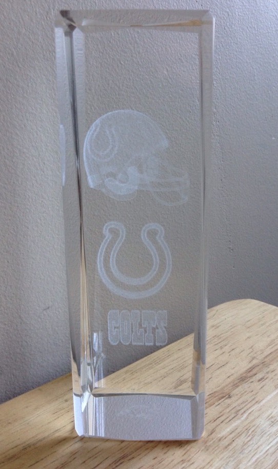 BALTIMORE INDIANAPOLIS COLTS 3D LASER ETCHED HOLOGRAPHIC STATUE ...
