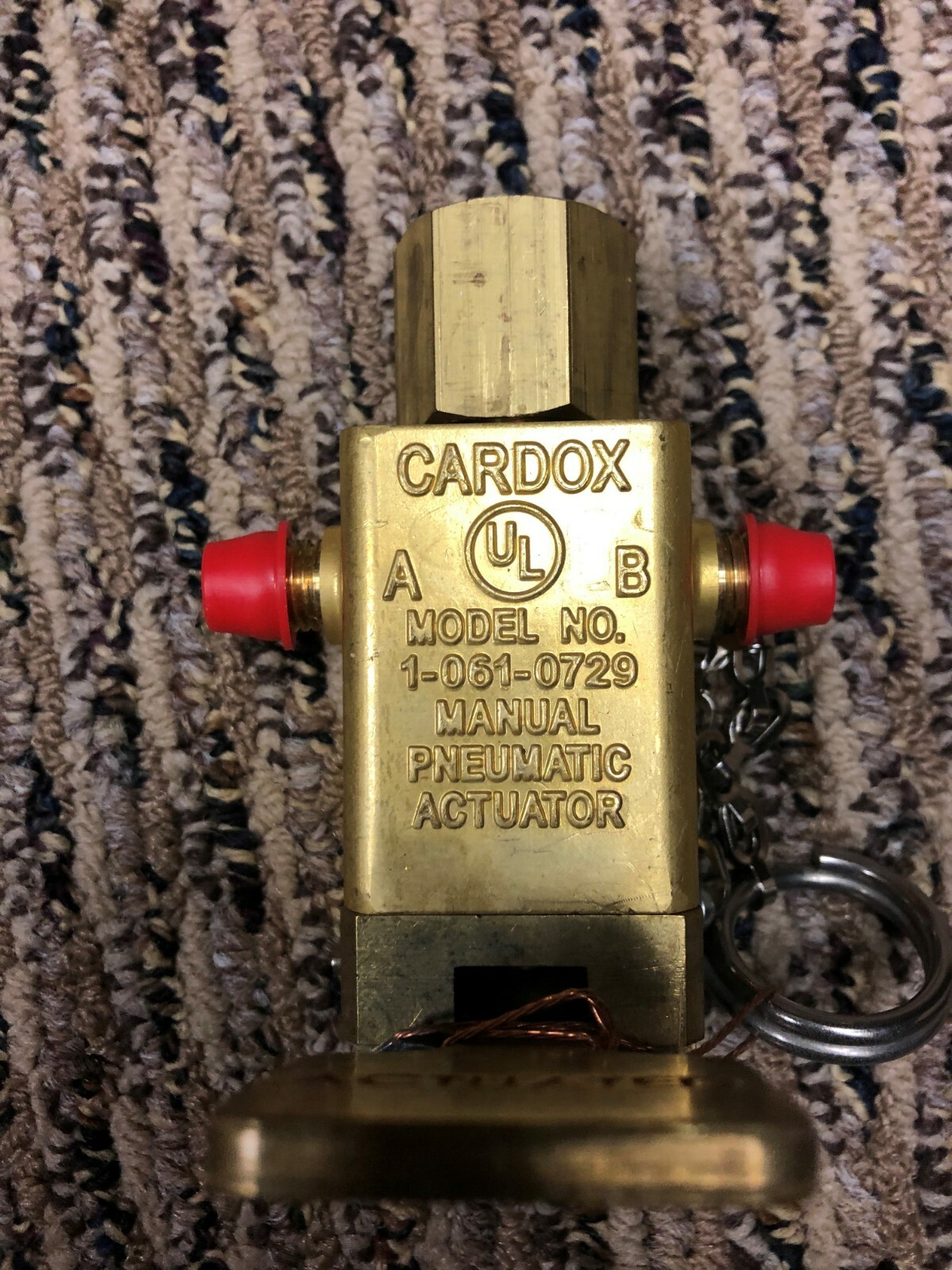 Kidde Fenwal 63-10610729-000 Manual Pneumatic Actuator 1-061-0729 for ...