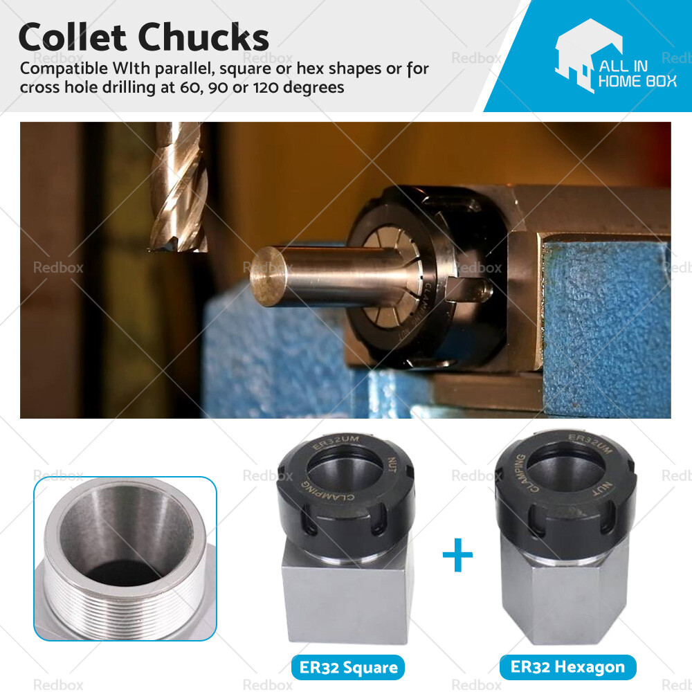 Hex Square ER-32 Collet Block Spring Chuck Collet Holder Lathe ...