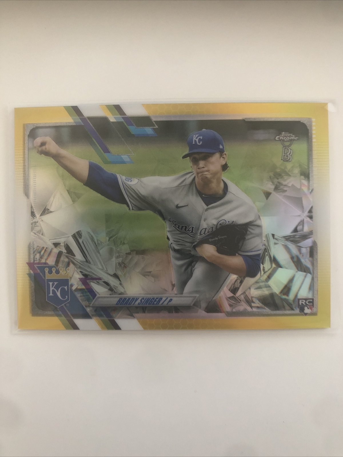 2021 Topps Ben Baller Chrome Brady Singer Gold 15/50 Rookie - Royals RC ...