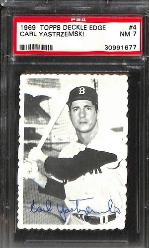 1969 Topps Deckle Edge #4 CARL YASTRZEMSKI PSA 7 NM 30991677 | eBay