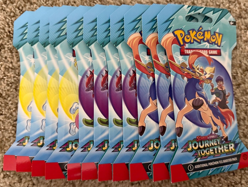 Pokémon TCG Journey Together (JT) Sleeved Booster Packs - LOT OF 11 | eBay