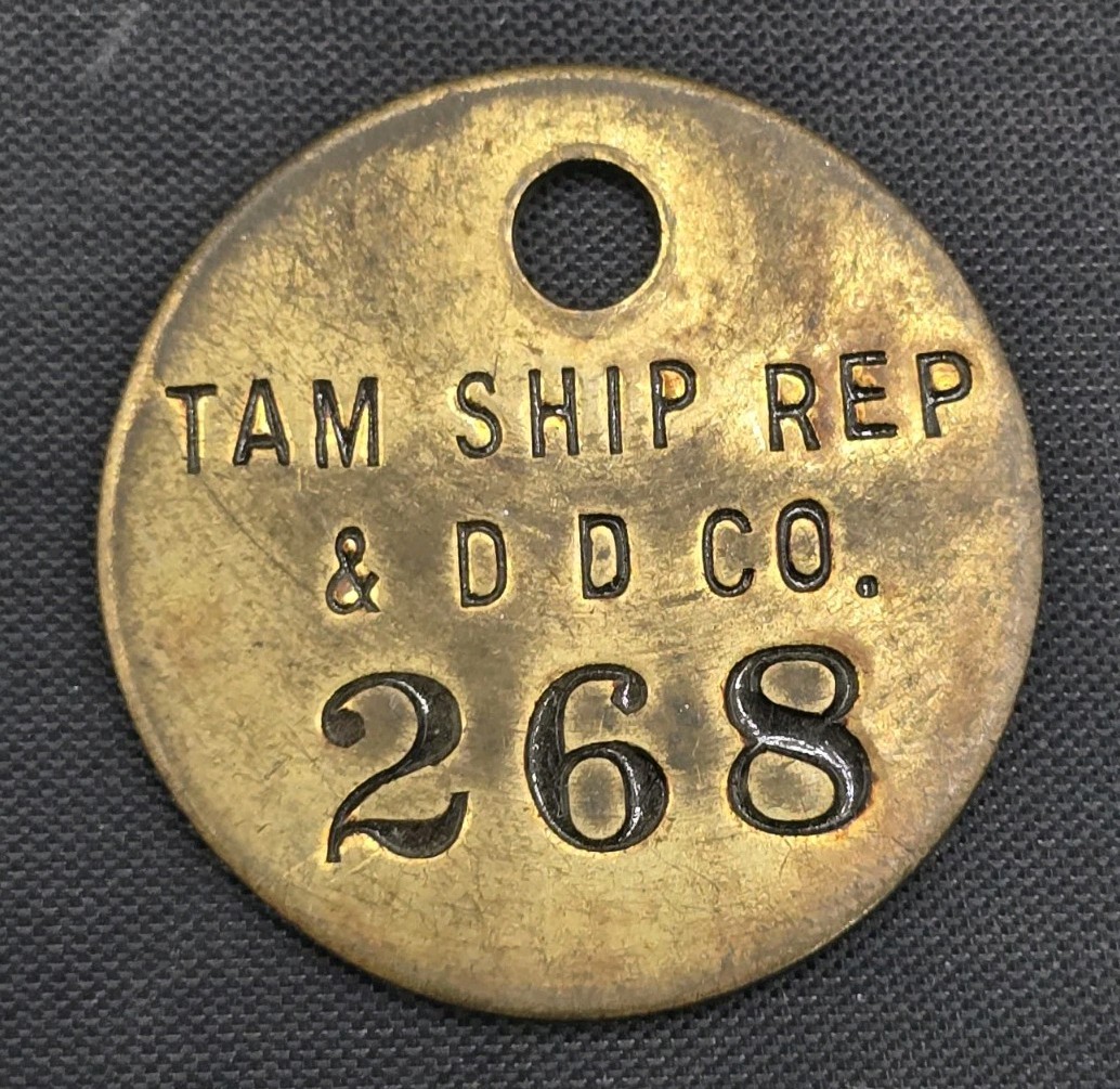 Vintage Tampa Shipbuilding & Dry Dock Co Employee Tool Tag #248 | eBay