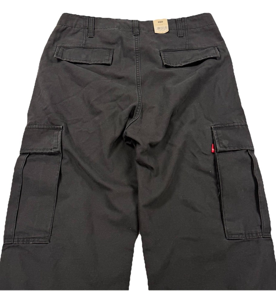 Levi’s XX Cargo Straight Leg Trousers Dark Grey Mens Size W32 L32 New ...